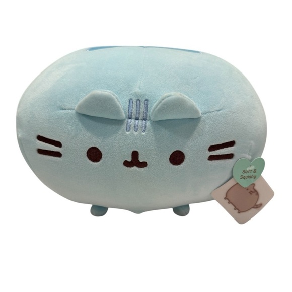 Gund | Toys | Pusheen Gund Blue Plush Squishy Squisheen Cute Round Toy ...